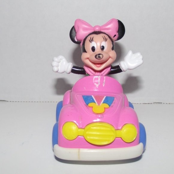Arco | Toys | Vtg Disney Arco Minnie Mouse In Pink Coupe Car Diecast ...